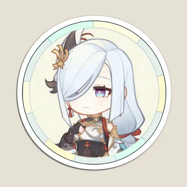Shenhe-Sticker-Genshin-Impact-Magnet-Refrigerator-Colorful-Decor ...