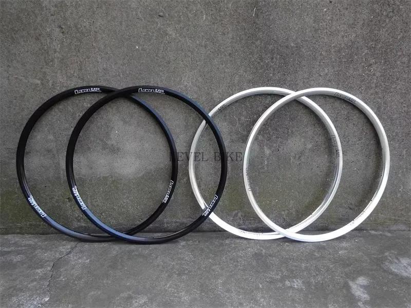 level-up-Fixed-Gear-Bicycle-Rim-Single-Speed-Bike-Black-Silver-Rims ...
