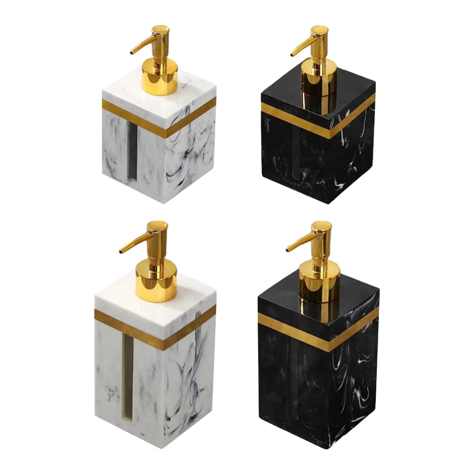 Marble Texture Soap Dispenser Resin Leakproof Hand Soap Liquid ...