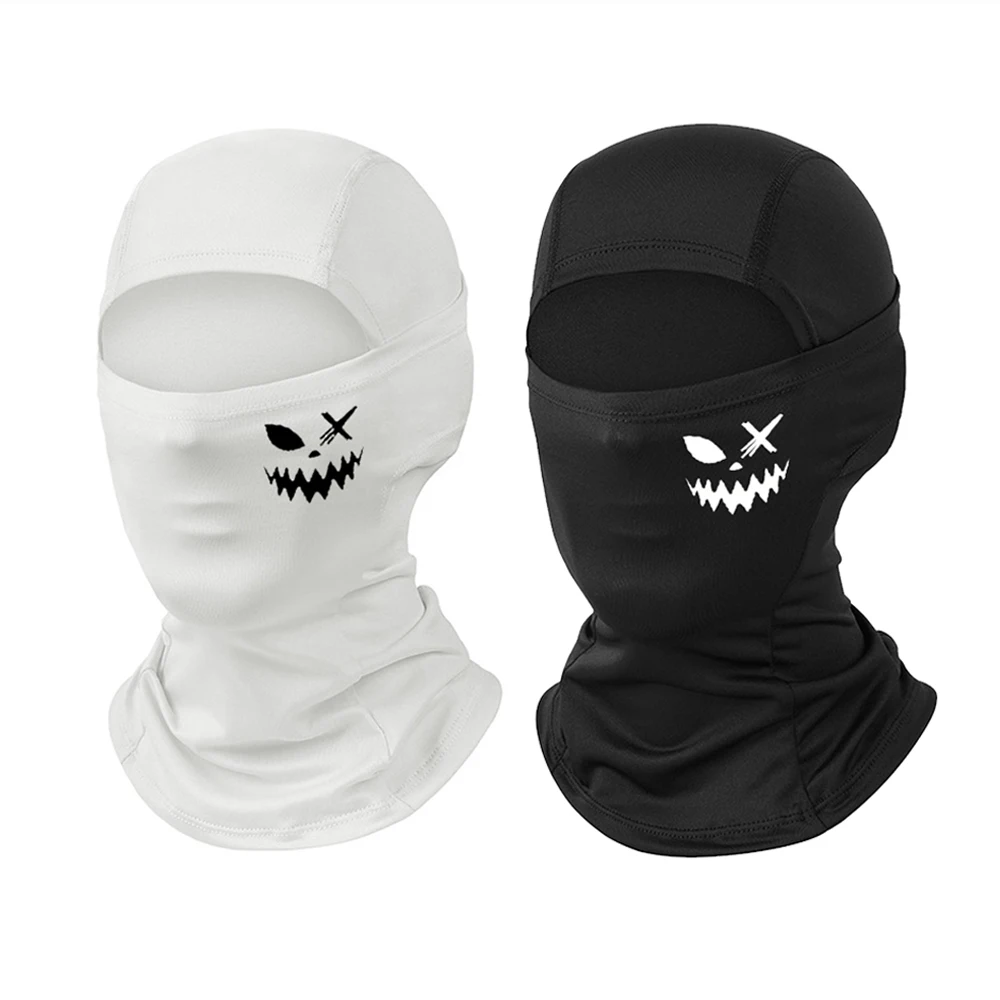 1PC/2PC Smiley Face Print Balaclava - Breathable and quick-drying ...