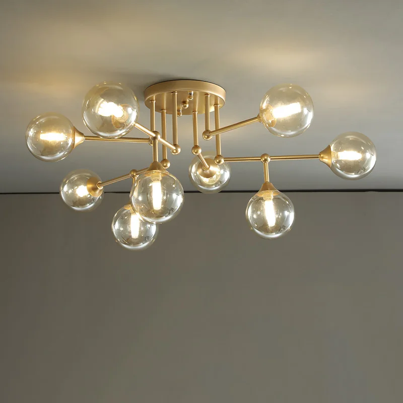 Modern-Spider-Ceiling-Chandelier-Lighting-5-9-12-Heads-Black-Gold ...