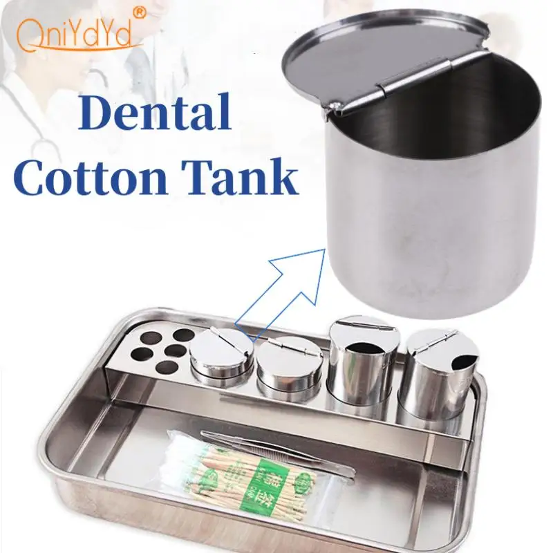 Dental-Nurse-Box-Cotton-Tank-Medical-Cotton-Ball-Container-Semi-open ...