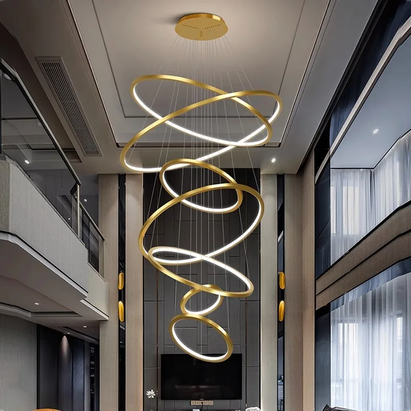 Modern-home-decor-led-lights-pendant-light-lamps-forstaircase ...