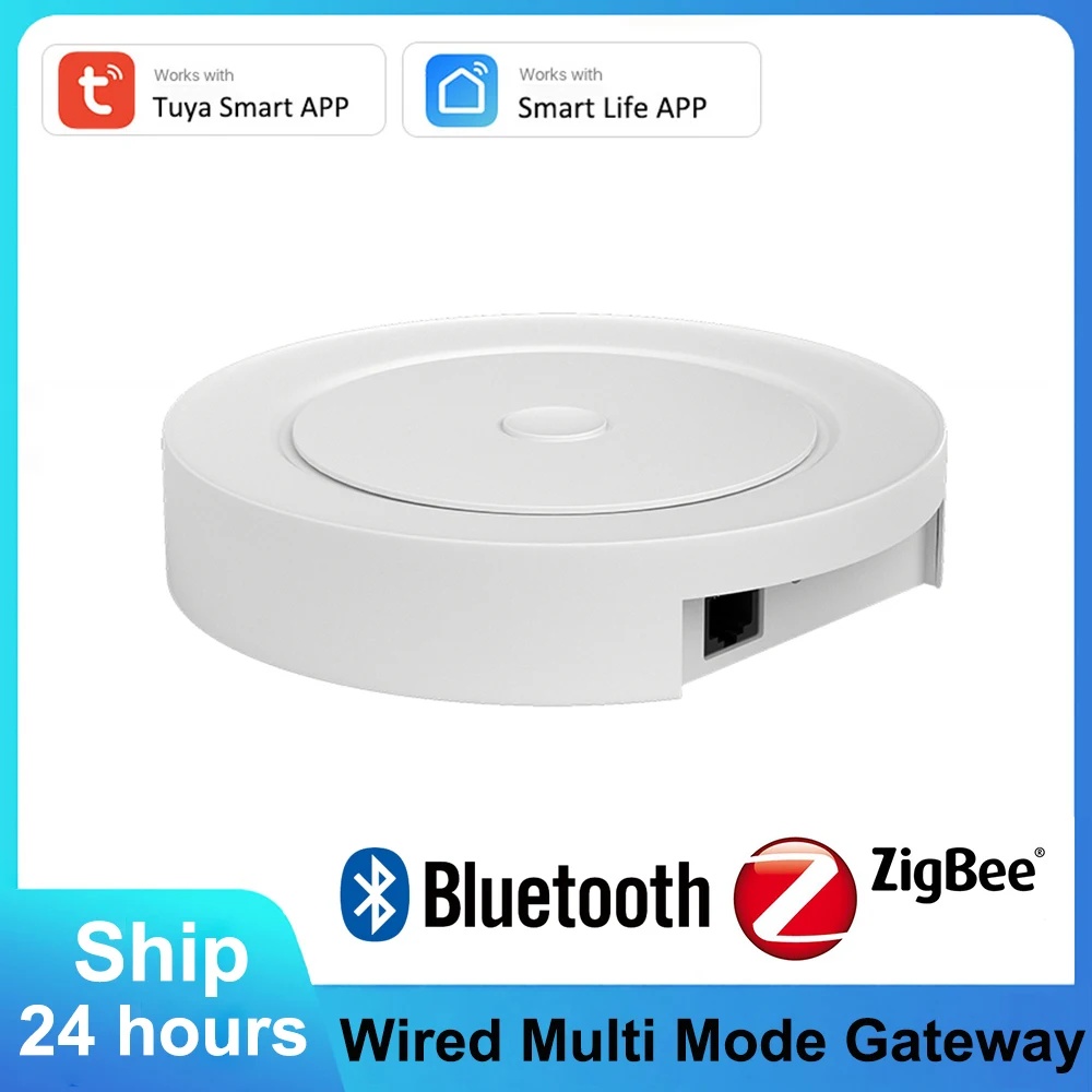 Smart Wired Multi Mode Gateway Tuya Zigbee Ble Bluetooth Mesh Wifi Hub Smart Home Bridge Smart ...