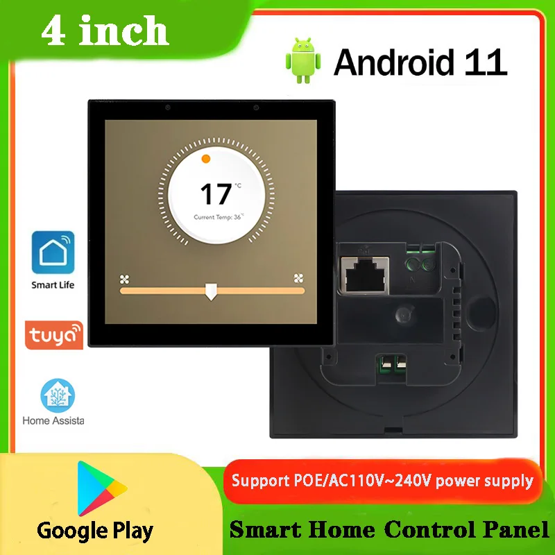 New 4 Inch POE Tablet Smart Home Control Panel Android 11 OS Touch ...