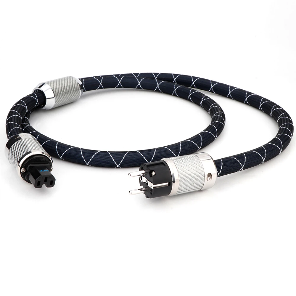 HiFi Schuko Furutech NCF Nanoflux Power cable Rhodium Carbon Fiber ...