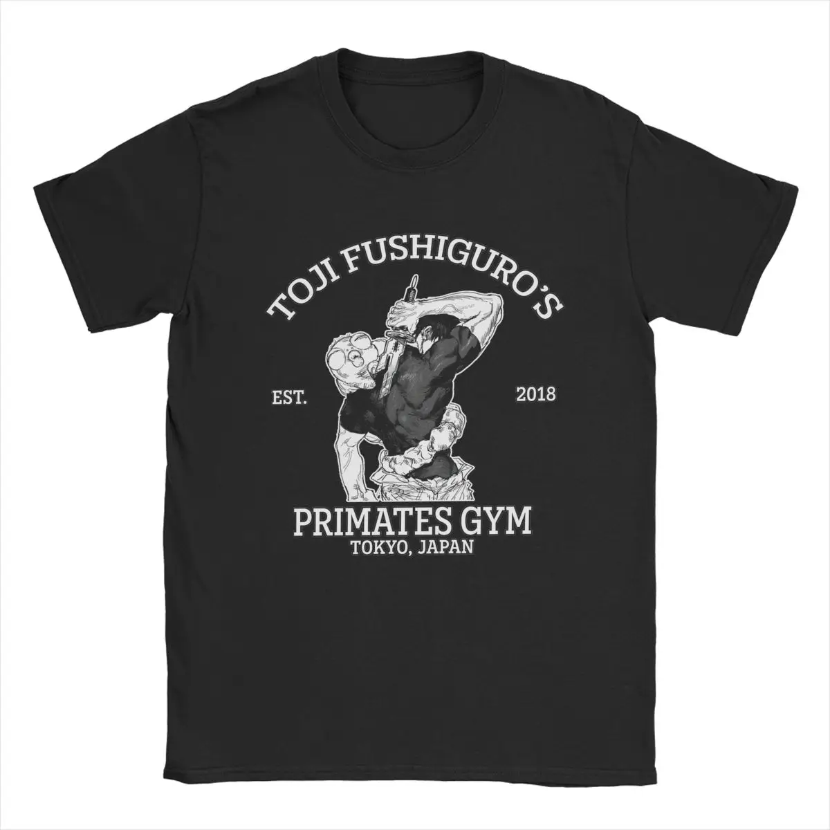 Leisure-Toji-s-Primates-Gym-Toji-Fushiguro-T-Shirts-for-Men-T-Shirts ...