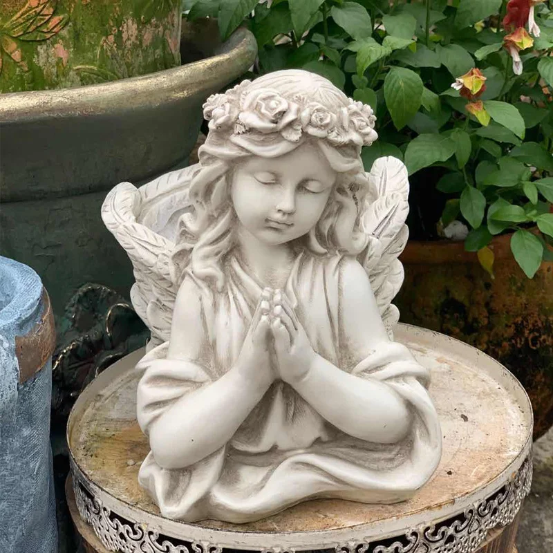 3D-Three-dimensional-Outdoor-Garden-Angel-Pot-Garden-Decoration-Resin ...