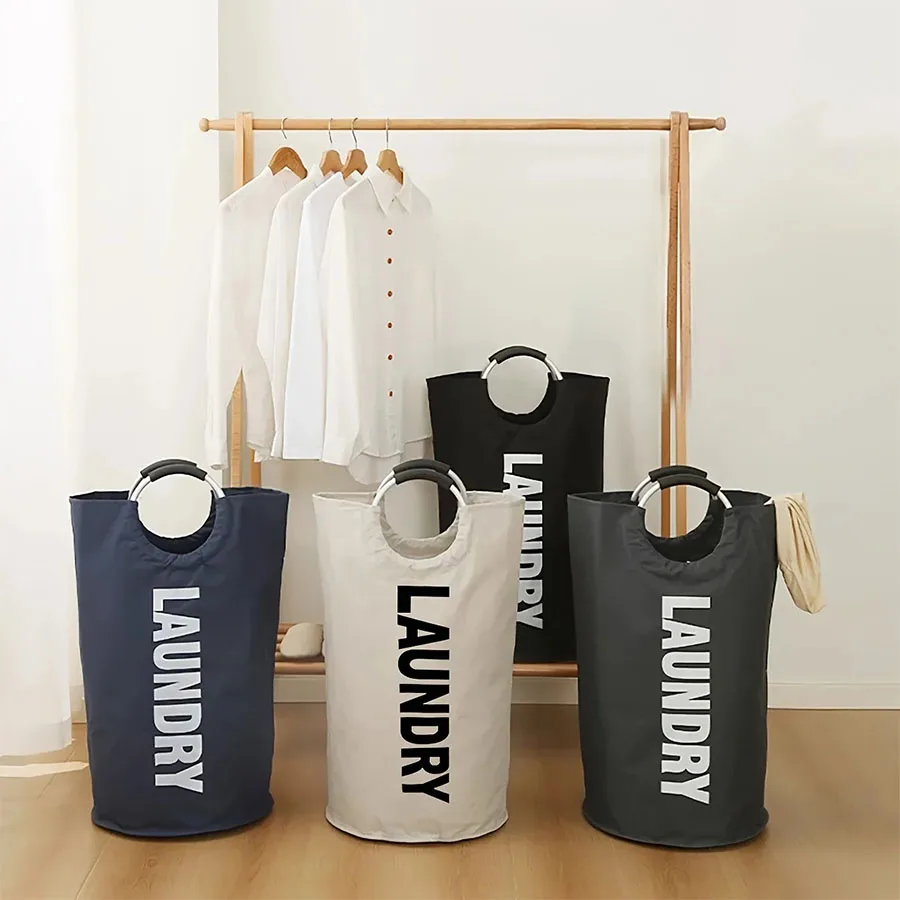 1pc Dirty Clothes Dirty Fabric Storage Basket Foldable Large Size Dirty ...