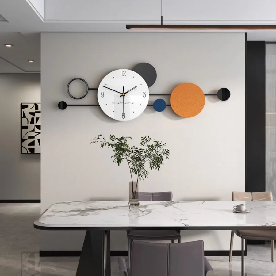 Home-Wall-Clock-Decoration-Hand-Gift-Wood-Round-Living-Room-Wall-Clock ...