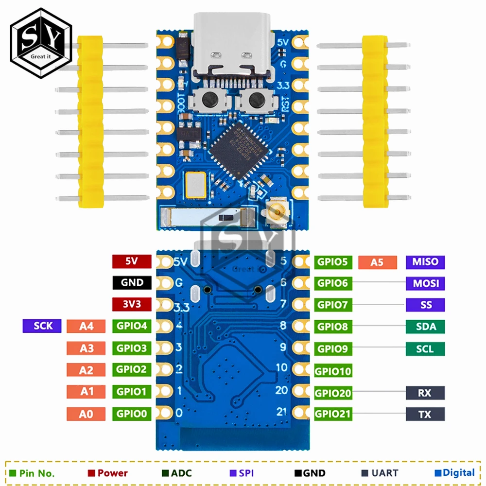 ESP32-C3-PRO-MINI-carte-de-d-veloppement-bord-ESP32-C3FH4-puce-module ...