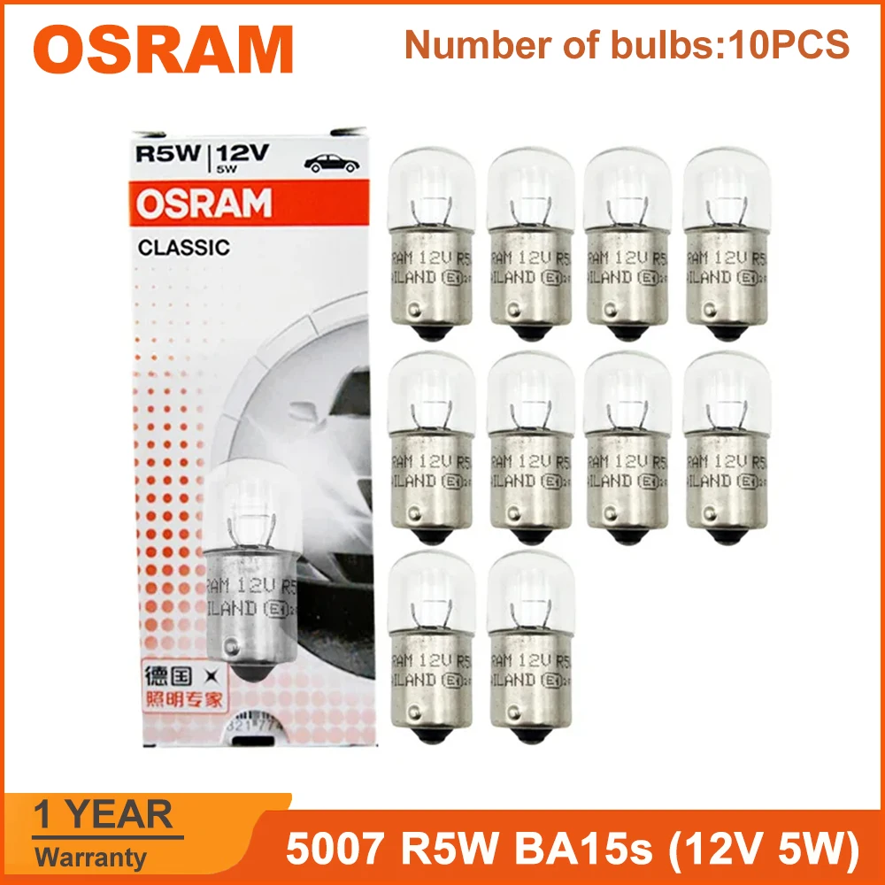 OSRAM-5007-R5W-BA15s-Original-Line-Metal-Bases-License-Plate-Light ...