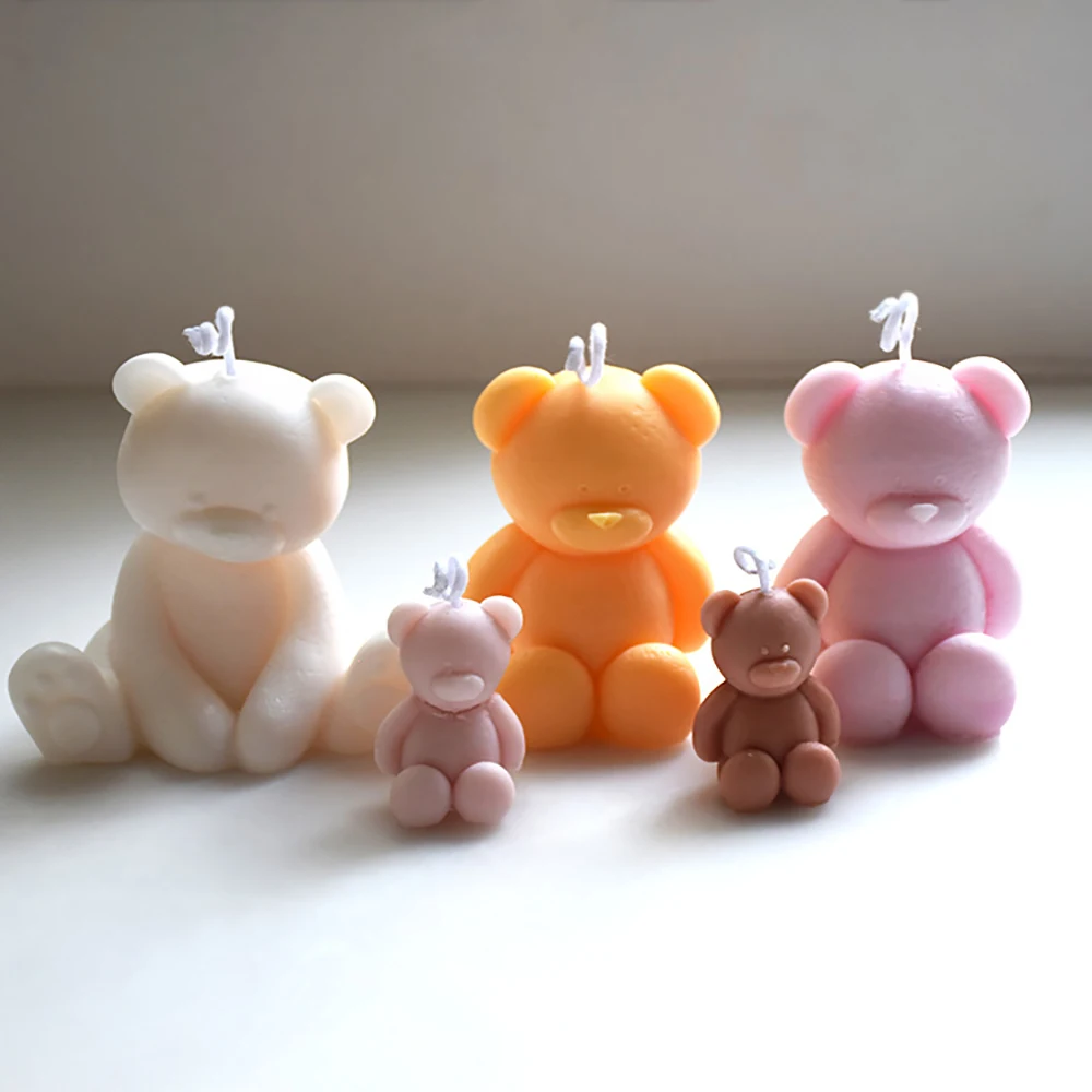Korean-Han-Han-Sitting-Bear-Silicone-Mold-Aromatherapy-Candle-Korean ...