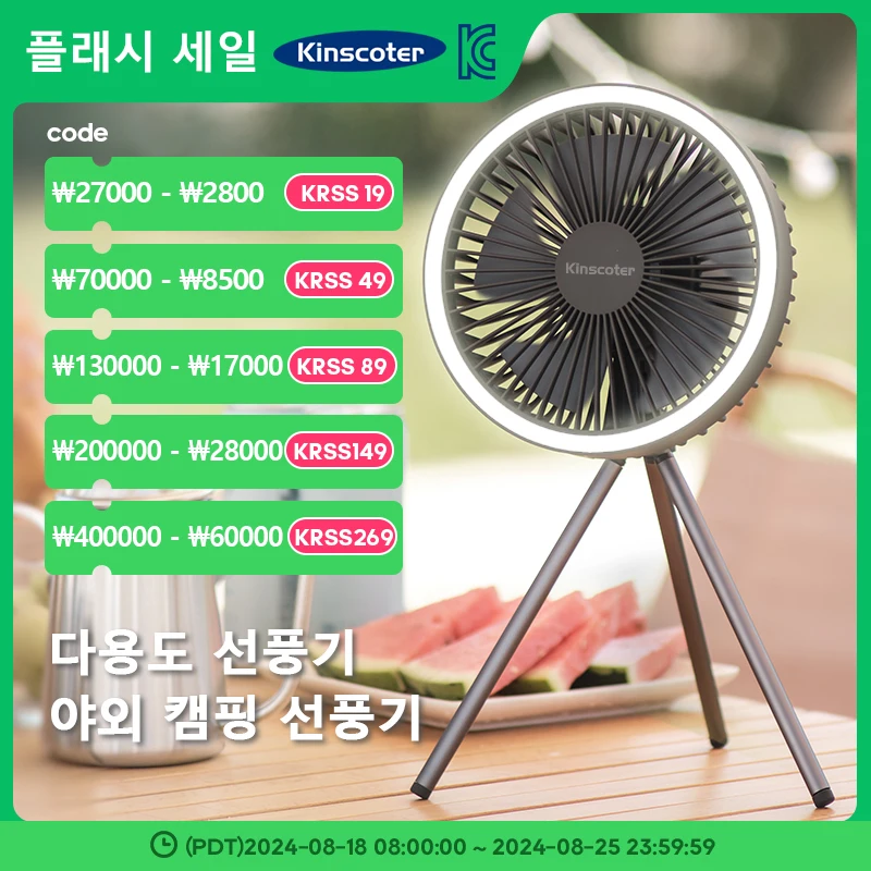 10000mAh-4000mAh-Camping-Fan-Rechargeable-Desktop-Portable-Circulator ...