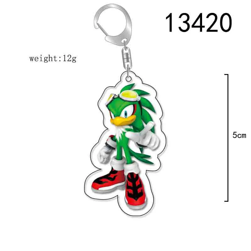 Colgante con figura de dibujos animados de Sonic The Hedgehog, bonito ...