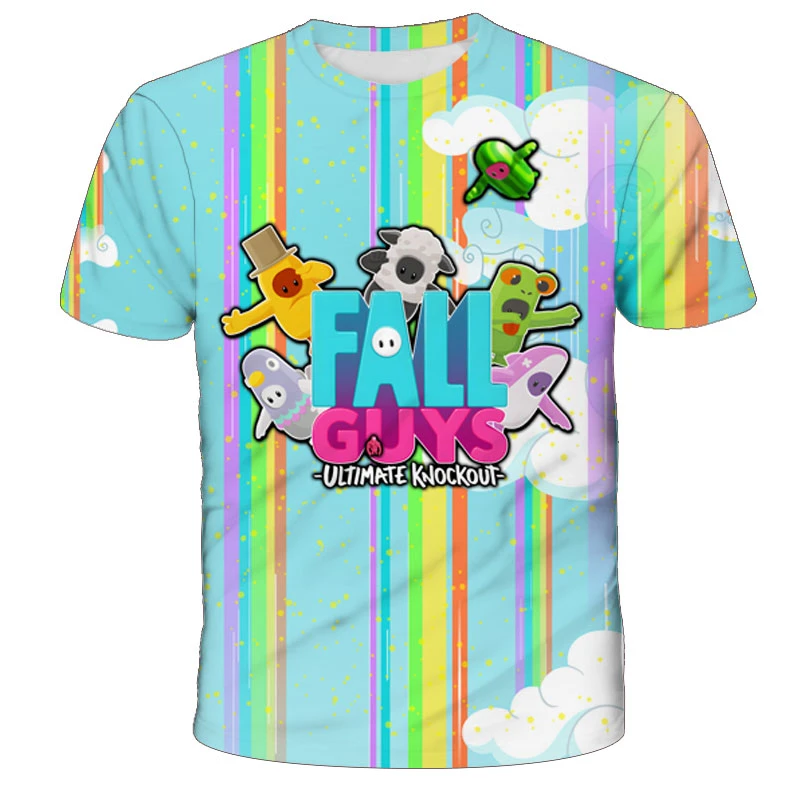 New Games Stumble Guys T Shirt For 3 To 14 Ys Kids Clothes Baby Boys T ...