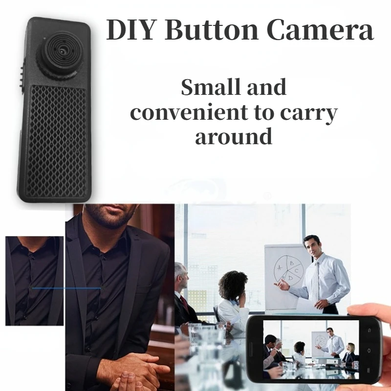 Buy Wholesale China T-shirt Button Mini Camera 3 In 1 Take Photos Video ...