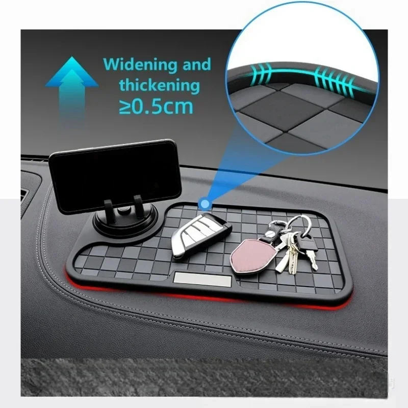 Car Anti-Slip Dashboard Pad with 360° Phone Mount & Storage – Ride ...