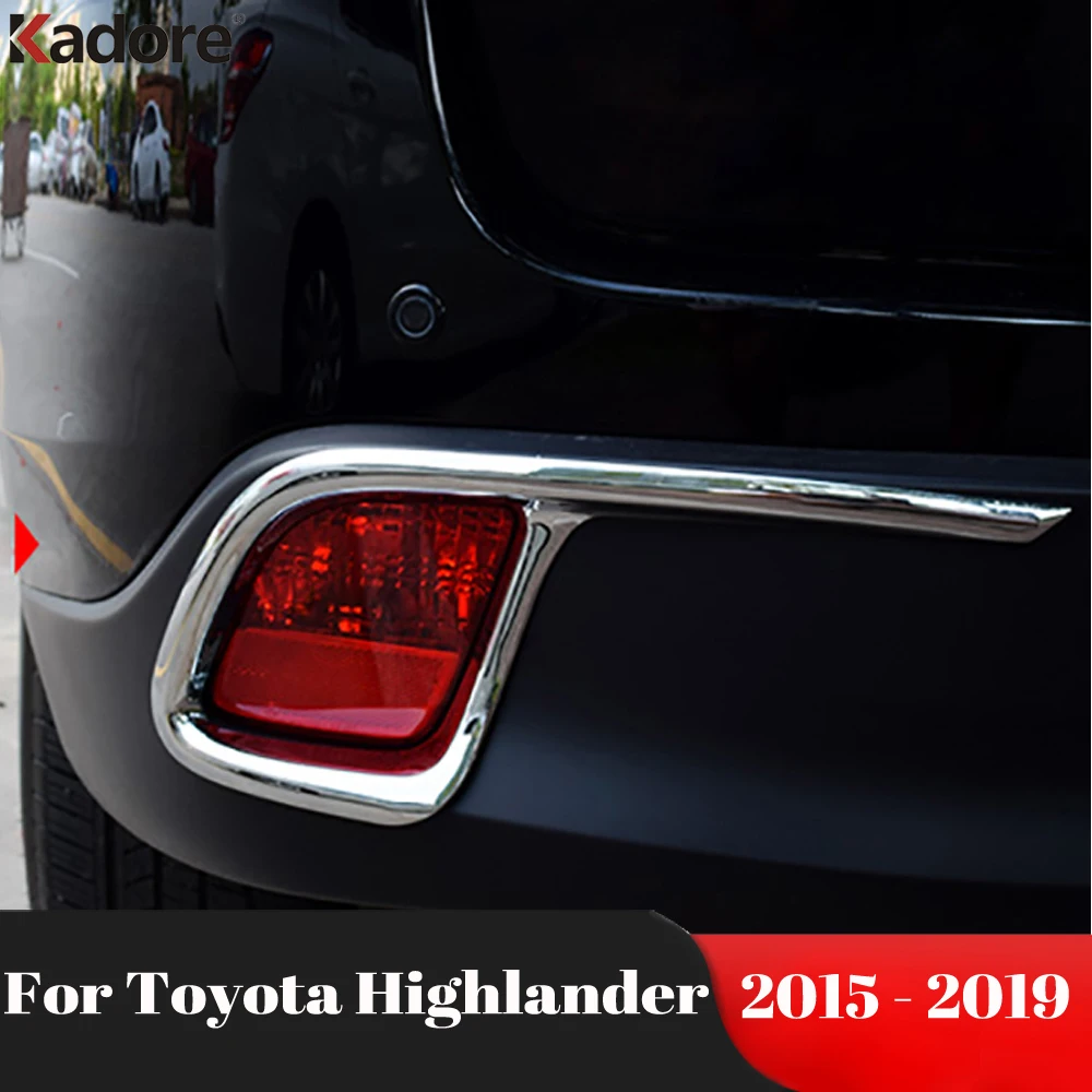 For Toyota Highlander 2015 2016 2017 2018 2019 Chrome Car Rear Bumper ...