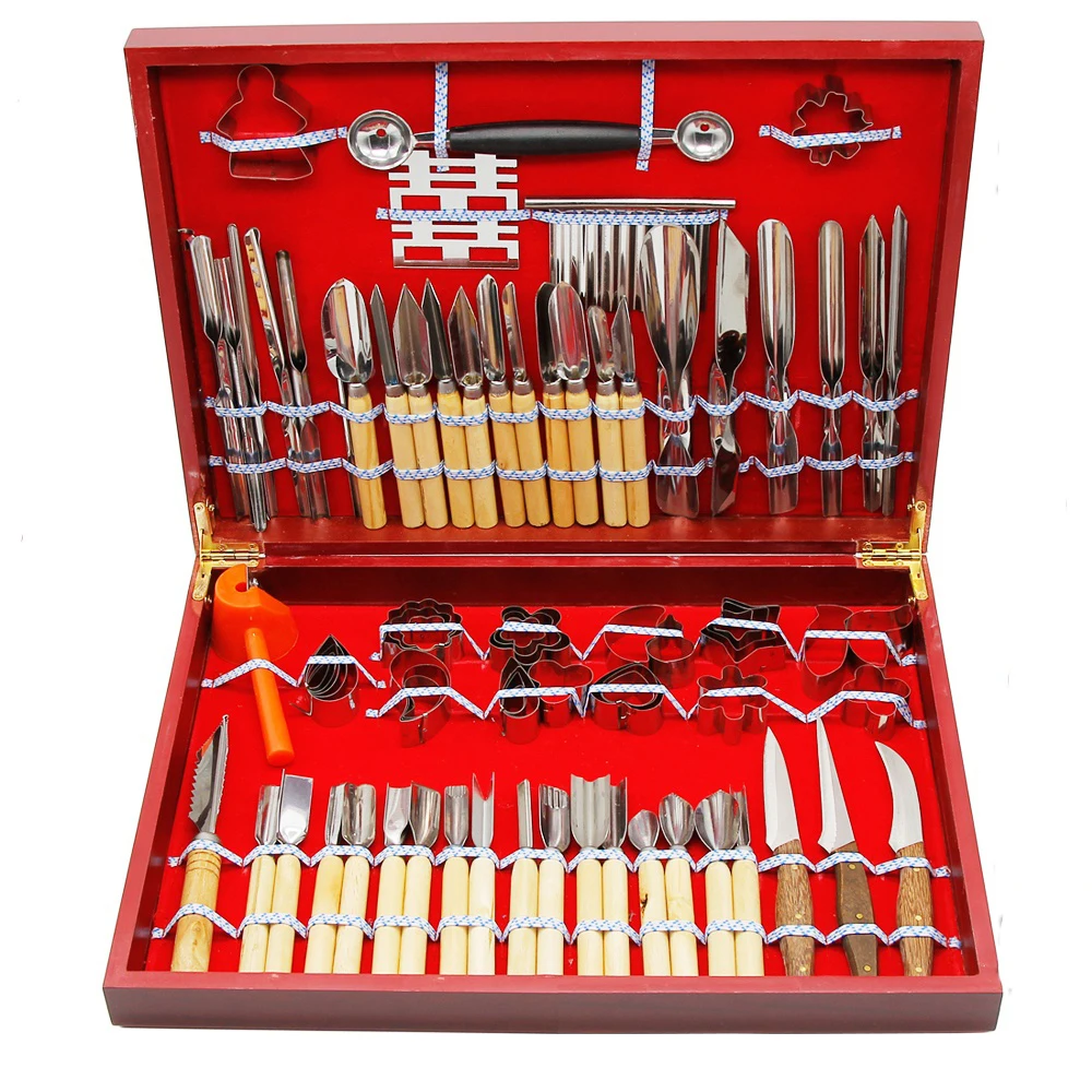 80pcs-Culinary-Practical-chef-Carving-Tool-set-Fruit-vegetable ...