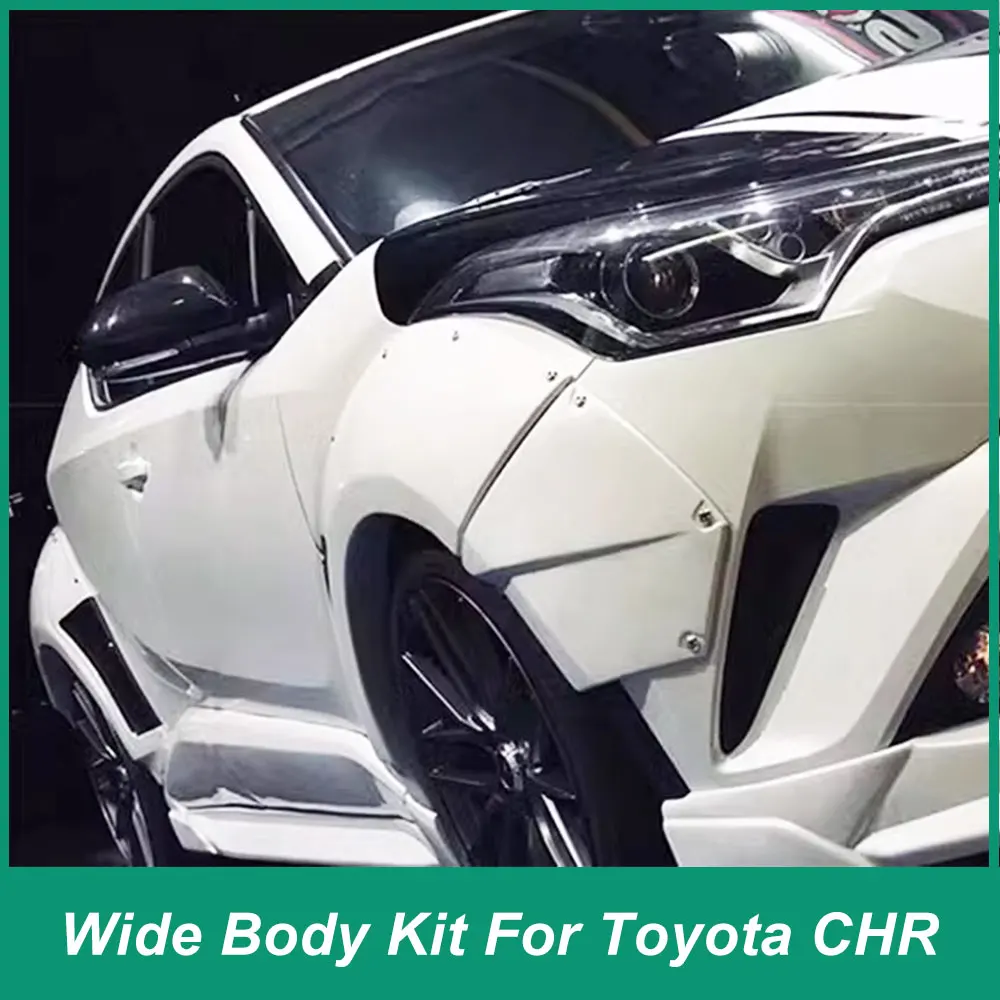 New-Side-Wide-Body-Kit-Wheel-Arch-Extension-Mudguard-For-CHR-2015-16-17 ...