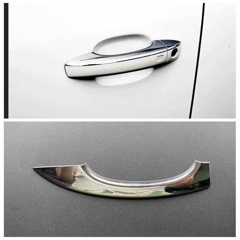 1-2PCS-Front-Exterior-Left-Right-Door-Handle-Chrome-Cover-Trim-For-Audi ...
