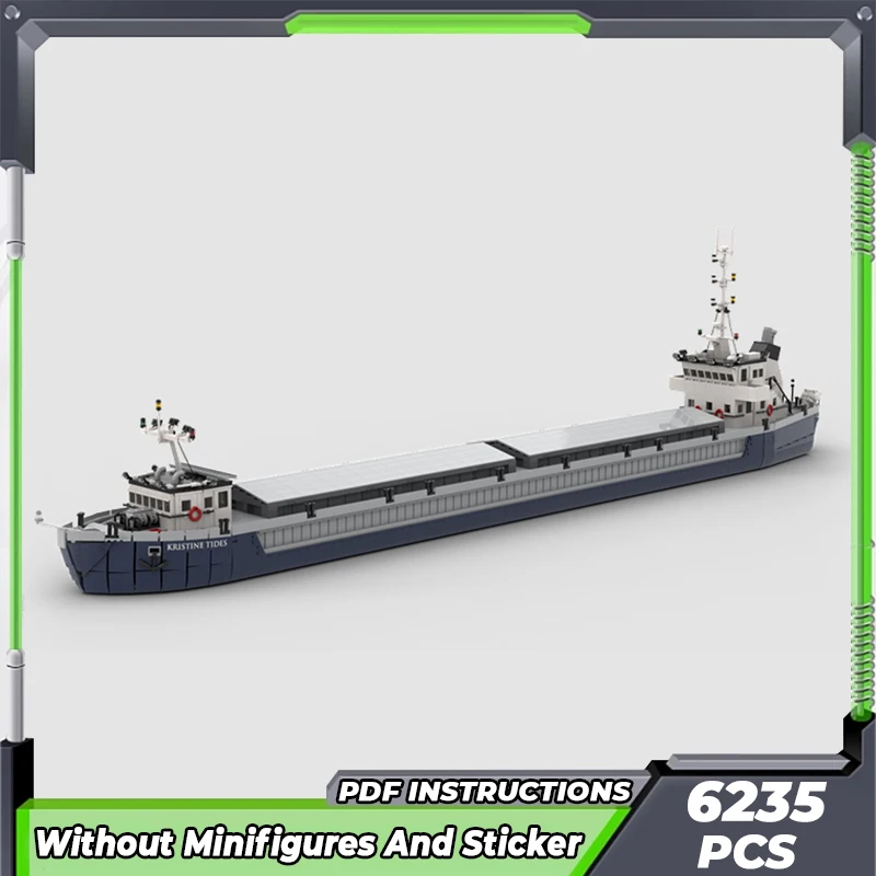 Moc Building Bricks Military Model Military Dry Bulk Barge Technology ...