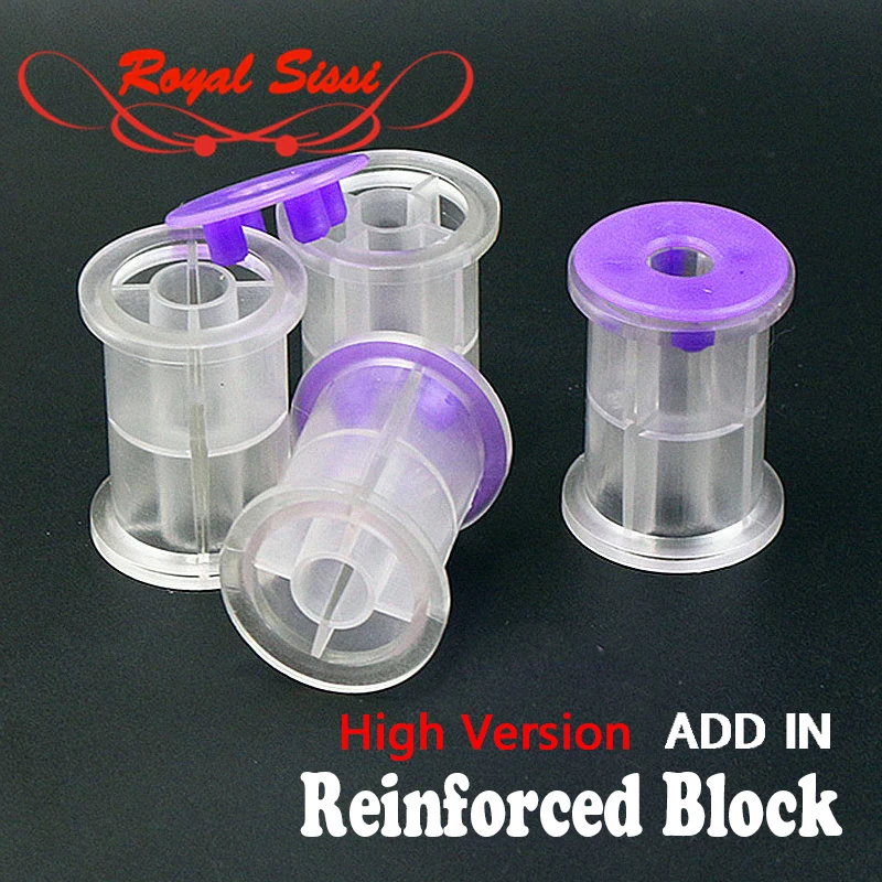 5pcs Empty Standard Bobbin Spools With Buckle Cap High Polymer Material ...
