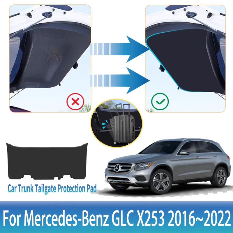 Car Trunk Tailgate Protection Pad For Mercedes-Benz GLC 2016~2022 MK1 ...