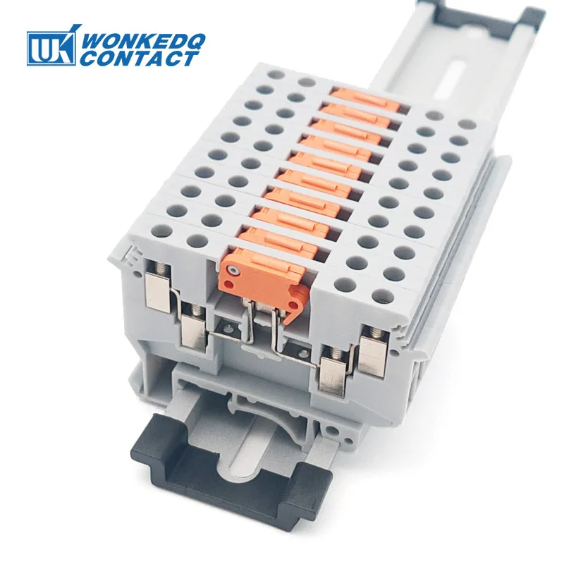 UDK4-MTK-Knife-Disconnect-Screw-Connect-Terminal-Block-4mm-Cable-Wire ...