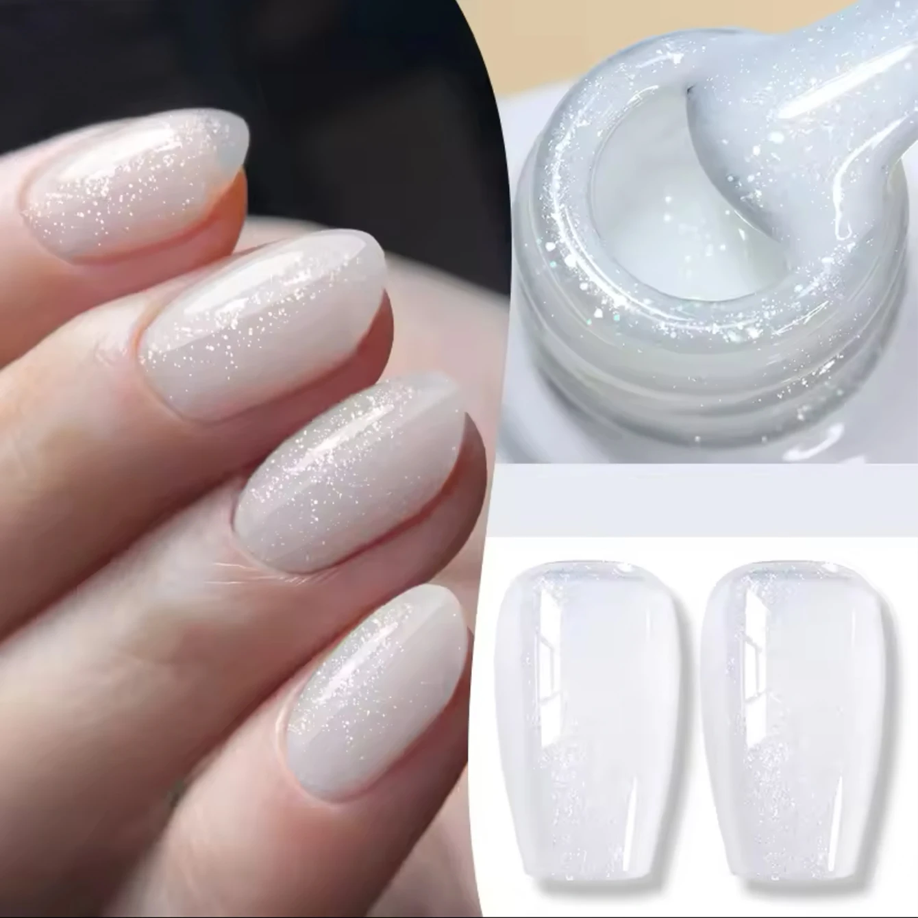 winter nail milky white: The Real Deal Behind This Viral Gel Shade for ...