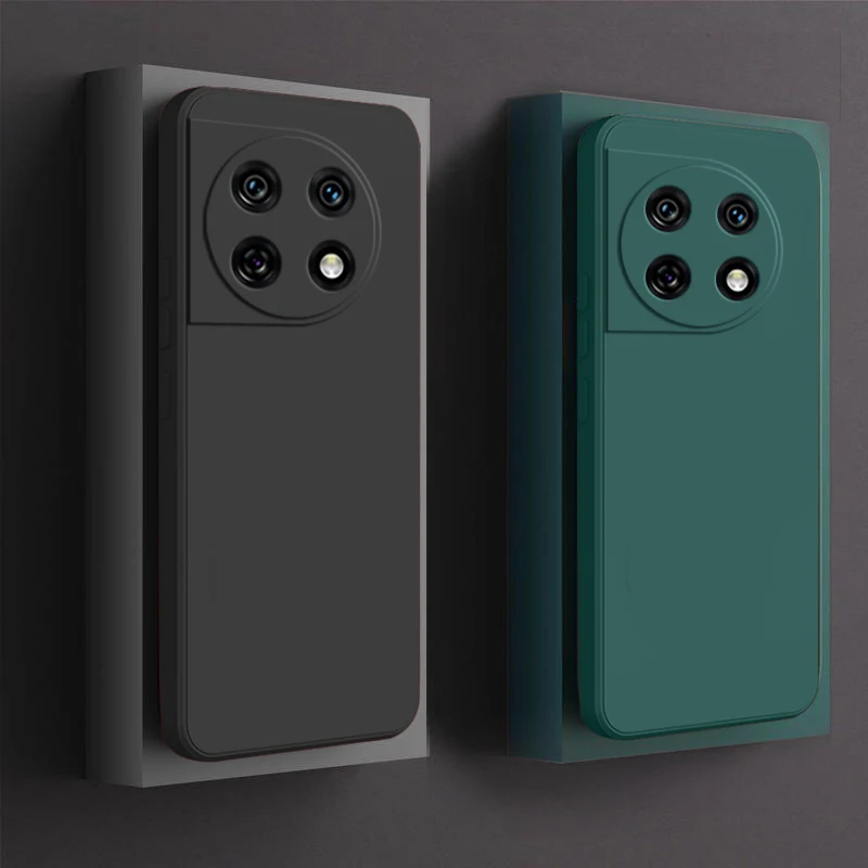 For OnePlus 11 10 Pro Case Original Square Liquid Silicone Phone Cases ...