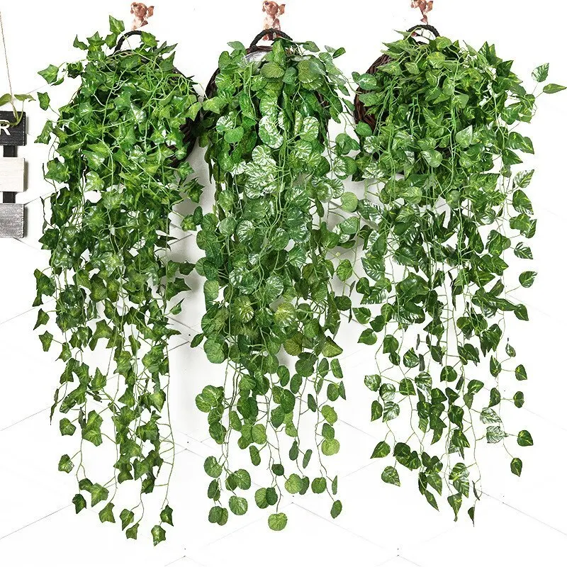 Artificial-Plants-Vines-Wall-Hanging-Simulation-Creeper-Fake-Flower ...