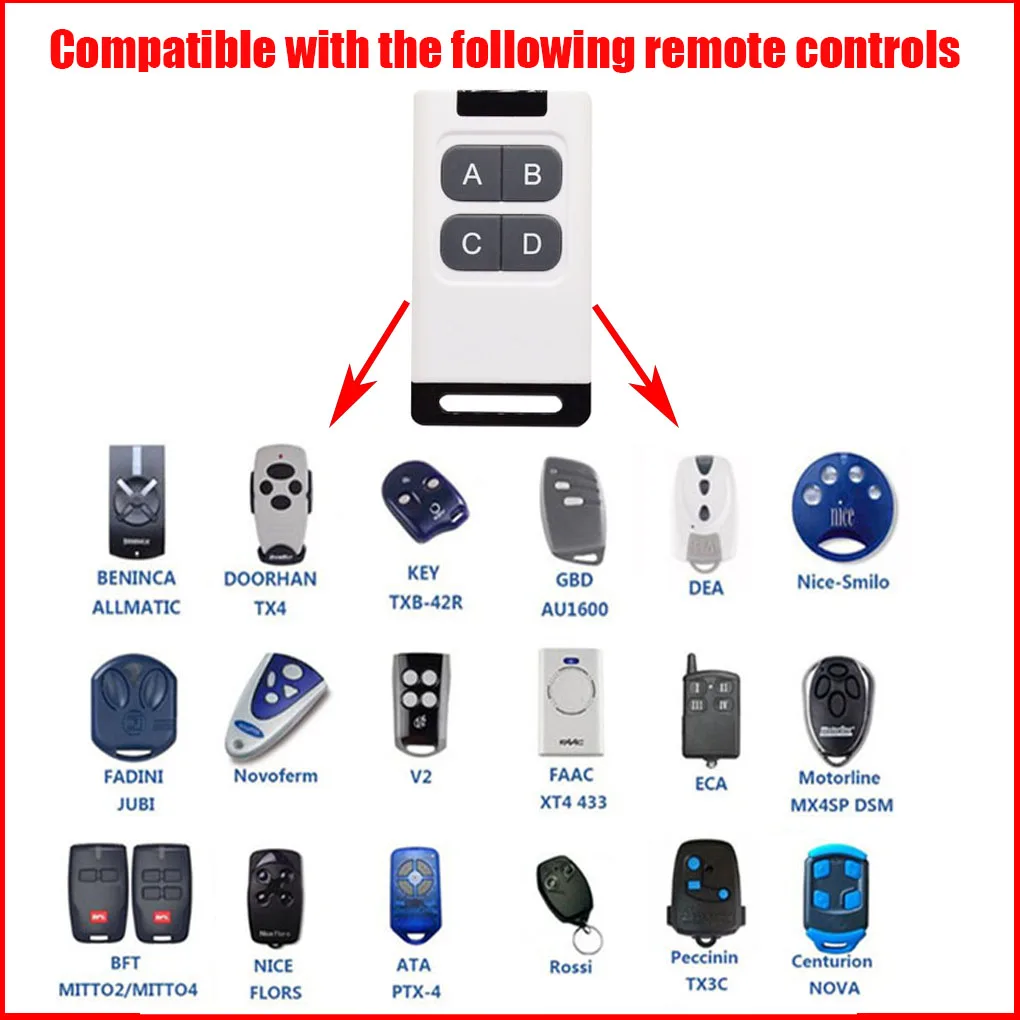 433MHz-compatible-universal-RF-NICE-DOORHAN-rolling-code-roll-gate ...
