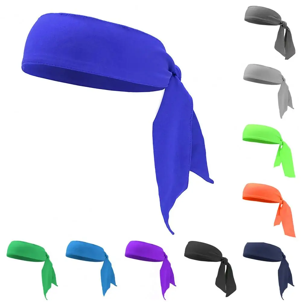 Cotton Spandex Hair Tie Men Hair Band Women Sports Tie Back Headband ...