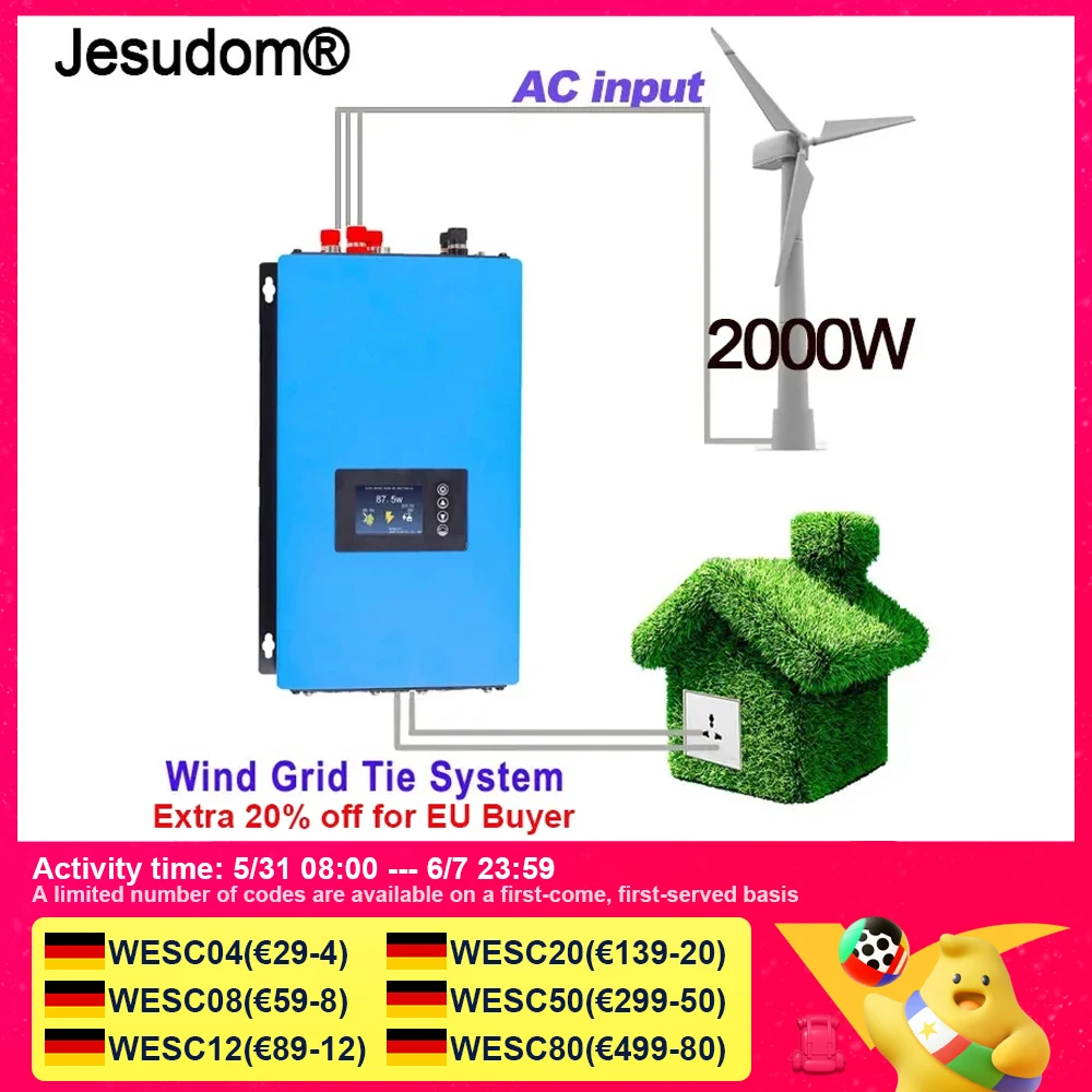 2000W-Wind-Power-Grid-Tie-Inverter-with-Limiter-Wifi-Dump-Load-Resistor ...
