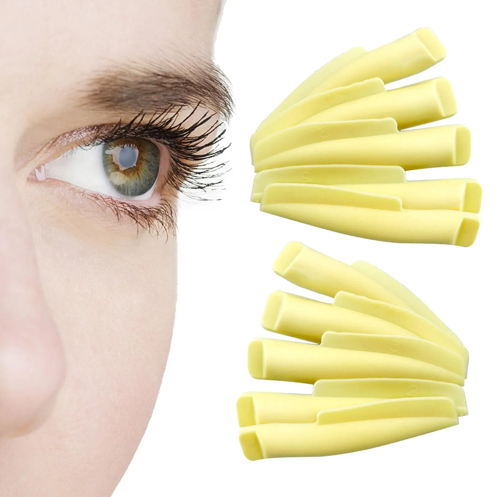 5 Sizes Soft Silicone Eyelash Perm Pads Rods Lash Lifting Eyelash ...