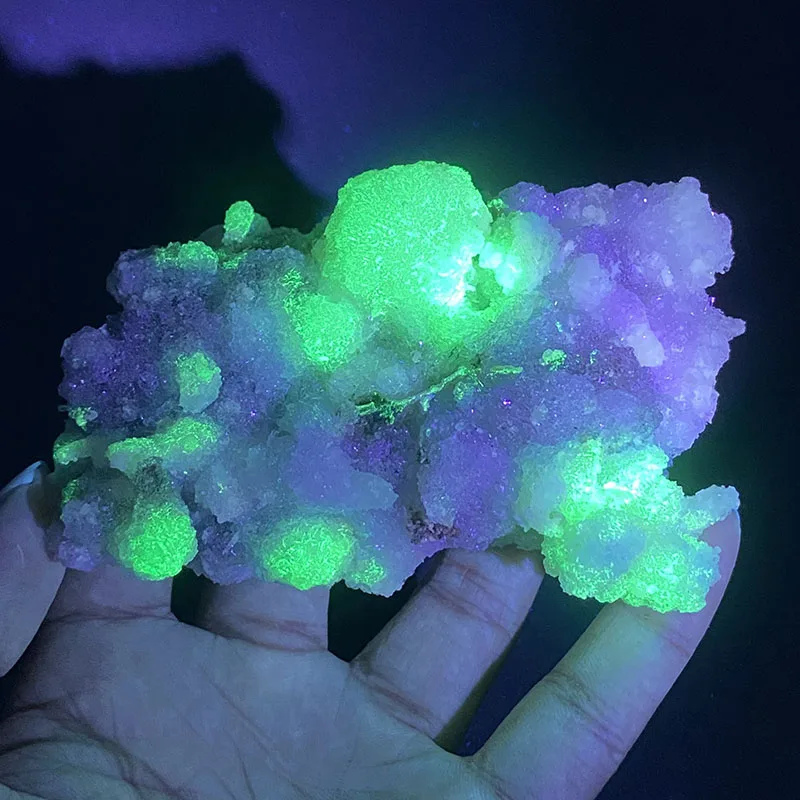 Strange！100% natural fluorine chlorine gypsum （Fluorescence effect ...
