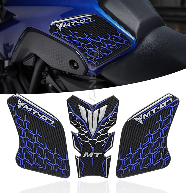 For-YAMAHA-MT07-MT09-2021-2022-Motorcycle-Fuel-Tank-Pads-3D-Sticker ...