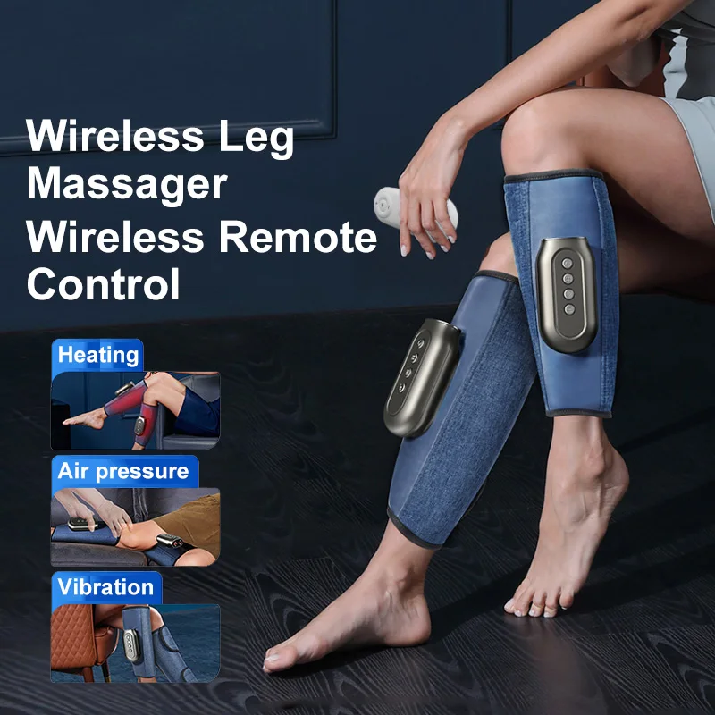 Electric Air wave Calf Massager With Heating Charging Vibration ...