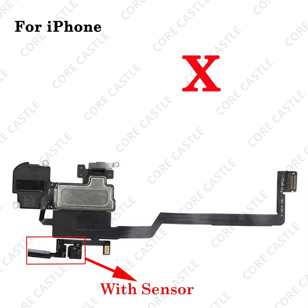 Earpiece-With-Proximity-Light-Sensor-Flex-Cable-For-iPhone-X-Top-Front ...