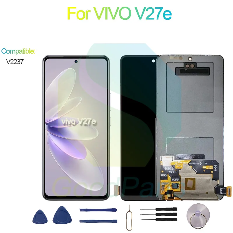 For VIVO V27e LCD Display Screen Touch Panel Digitizer V2237 V27e ...