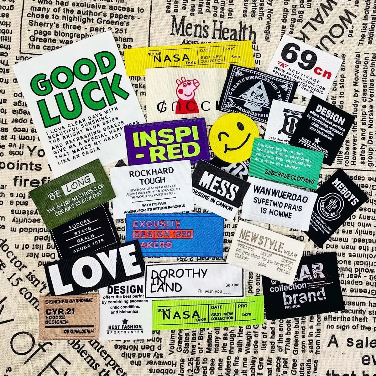 25pcs-Mix-Handmade-Labels-For-Clothes-Cotton-Tags-Hand-Made-Tags-For ...