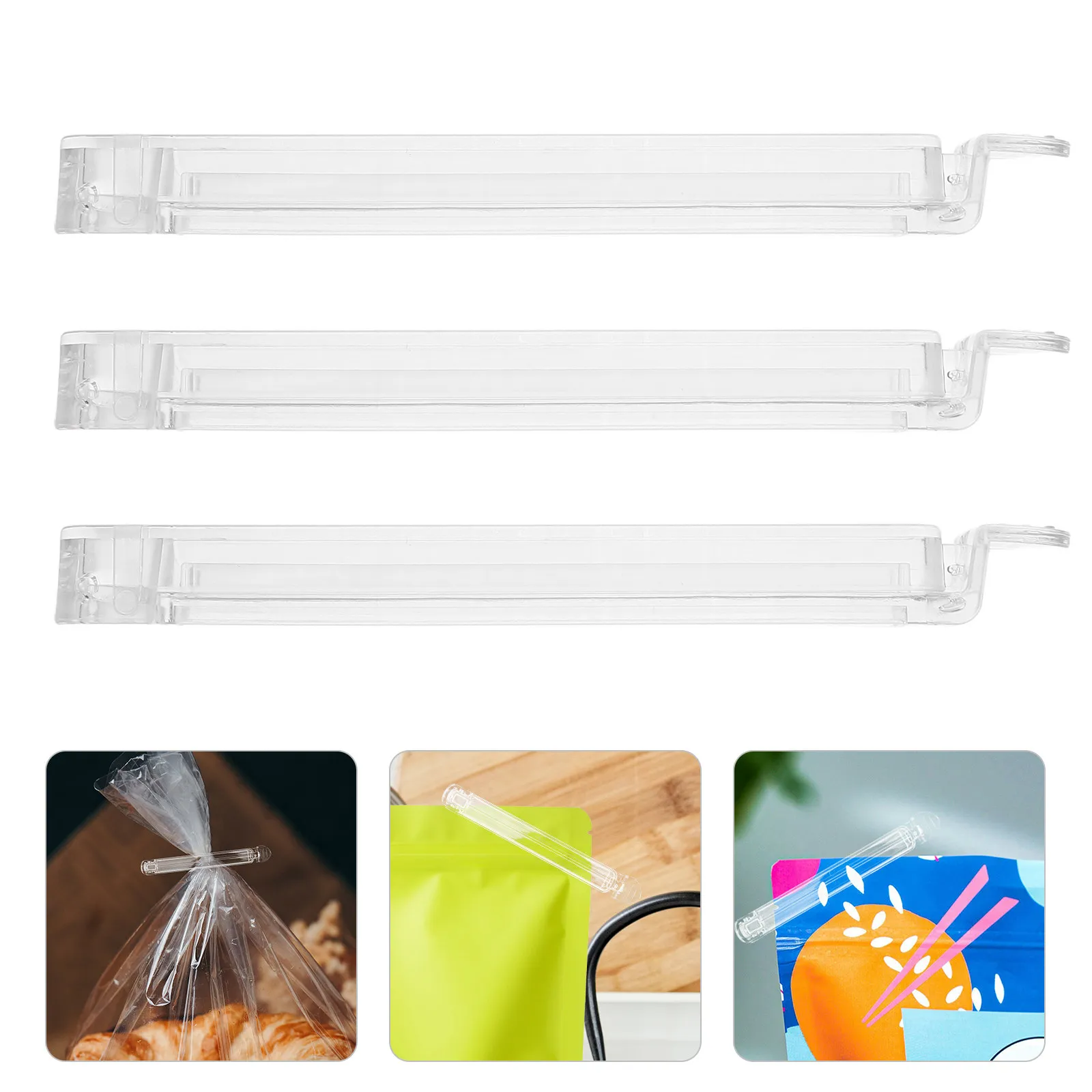 5Pcs Food Bag Clips Kitchen Seal Clamp Leakproof Snack Packaging ...