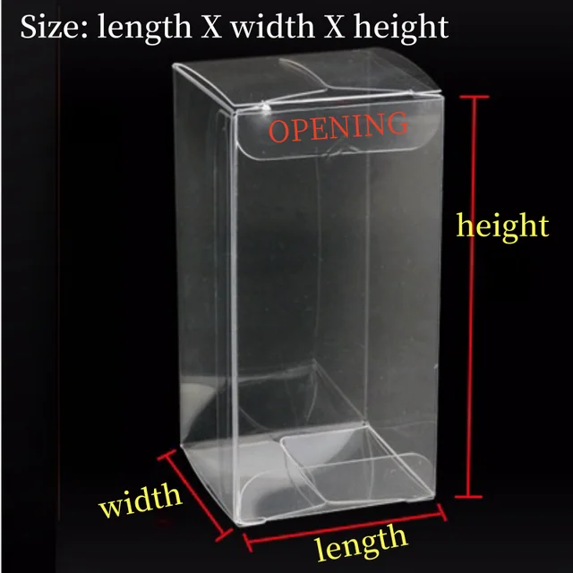 20PCS Clear PVC Box Packaging Boxes Wedding Christmas Gift Box Small ...