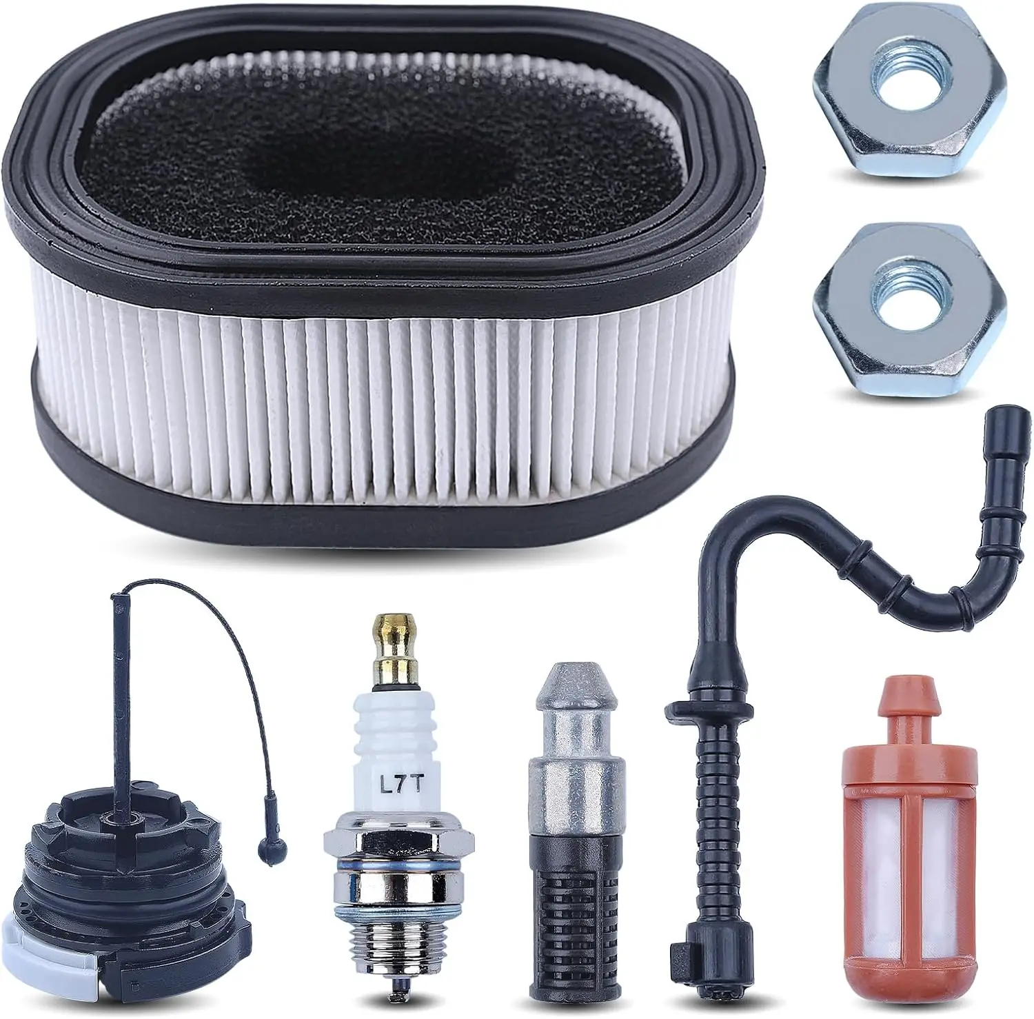 Air Filter Fuel Cap Oil Filter Tune-Up Kit For Stihl MS660 MS460 MS440 ...