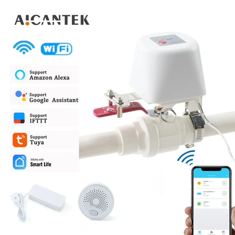 Smart Wifi Gas Water Valve Controller | Tuya Smart Wifi Water Valve ...