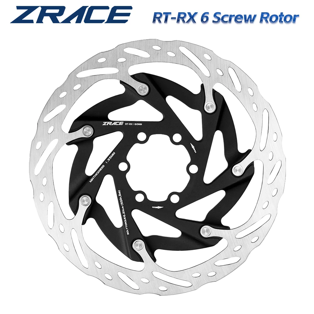 ZRACE RT-RX 6 Screw Disc Rotor, Ultralight Strong heat dissipation ...