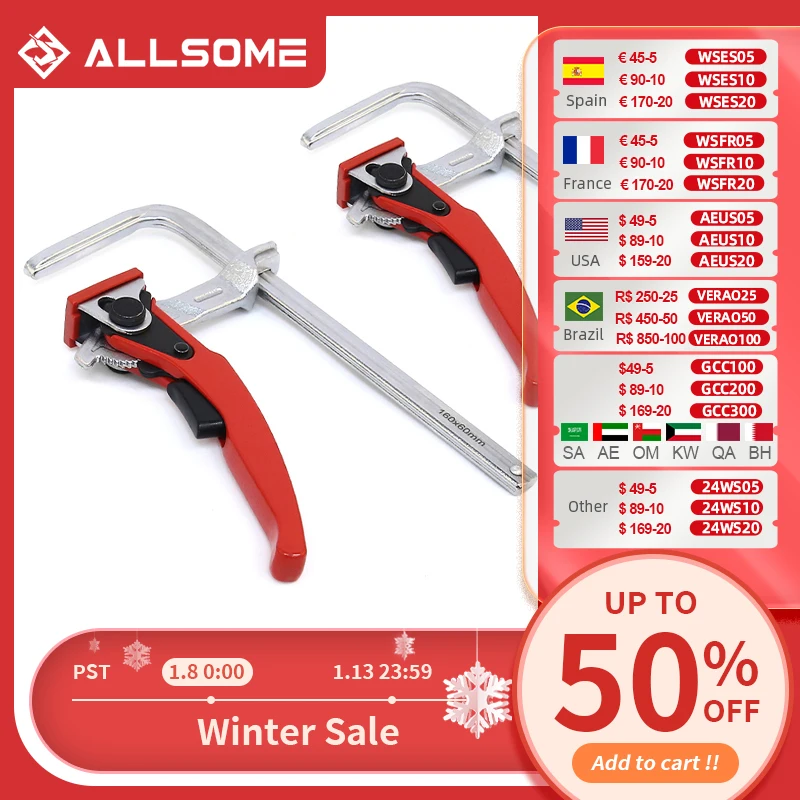 2PC-Alloy-Steel-Upgrade-Quick-Ratchet-Track-Saw-Guide-Rail-Clamp-MFT ...