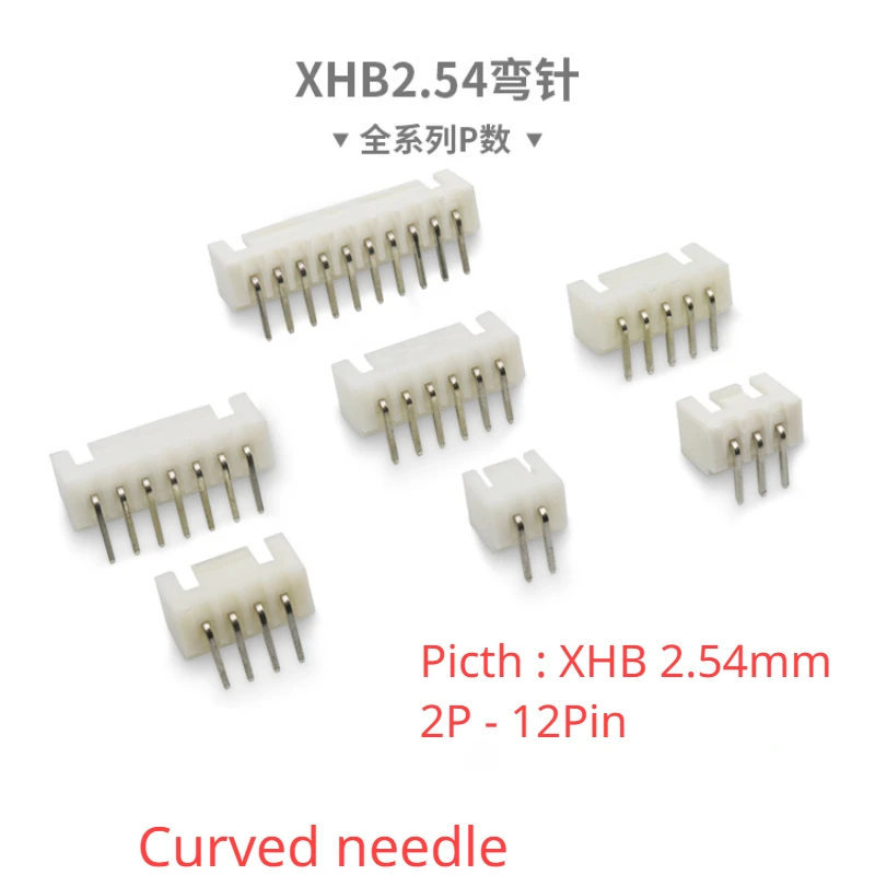 50pcs-Xhb2-54-Buckle-Curved-Pin-Buckle-Socket-2P-3P-4P-5P-6P-7P-8p12p ...